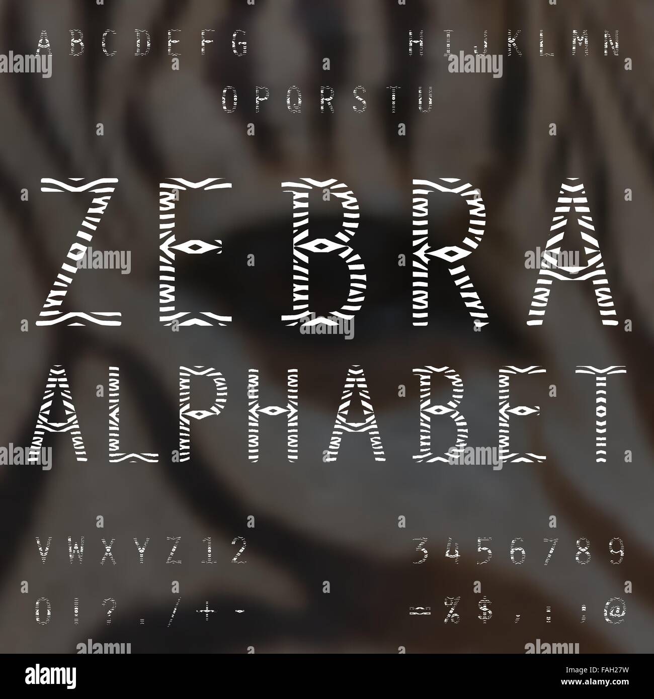 Zebra character alphabet letter Stock Vector Images - Alamy