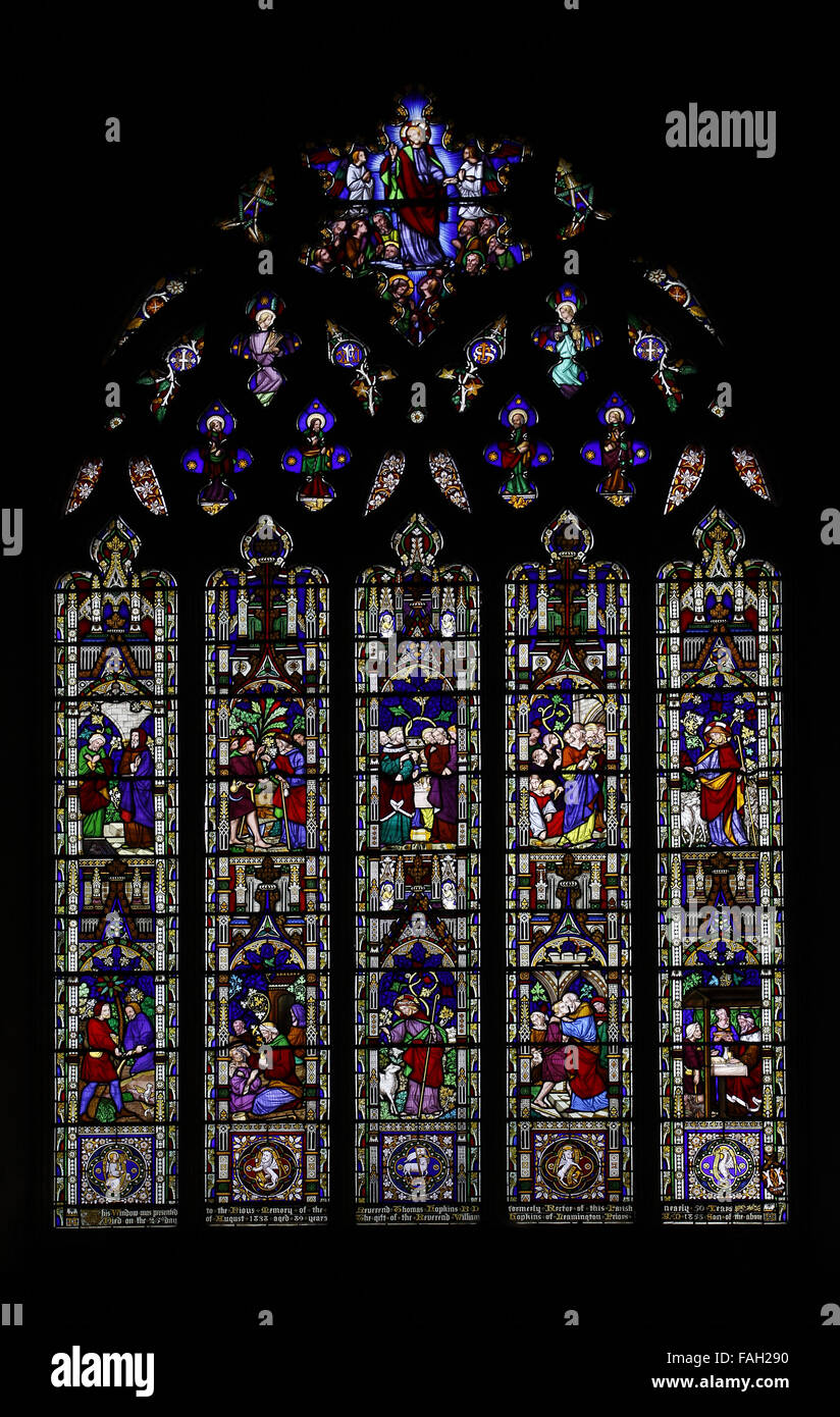 Stained Glass East Window by William Holland of Warwick, St Gregory's ...