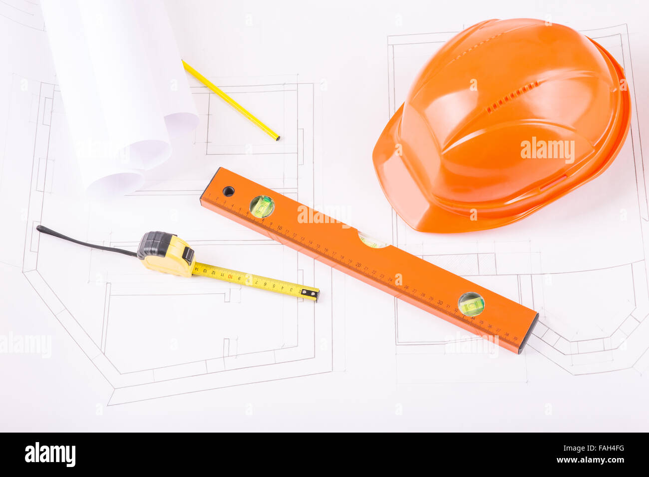 Basic architect professional kit Stock Photo - Alamy