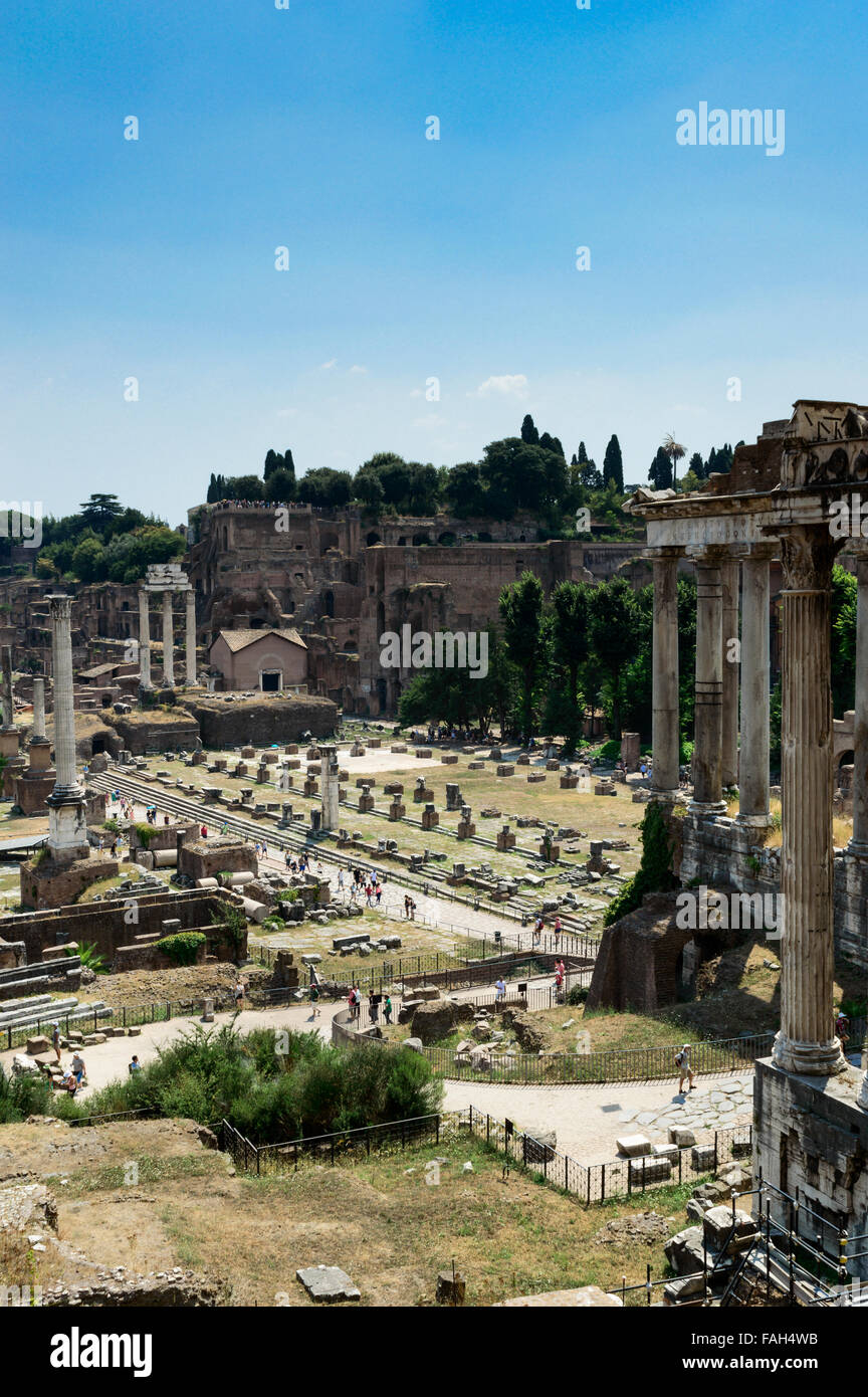 Rome, Italy - August 8, 2015: Different views of the Roman Forum Stock ...