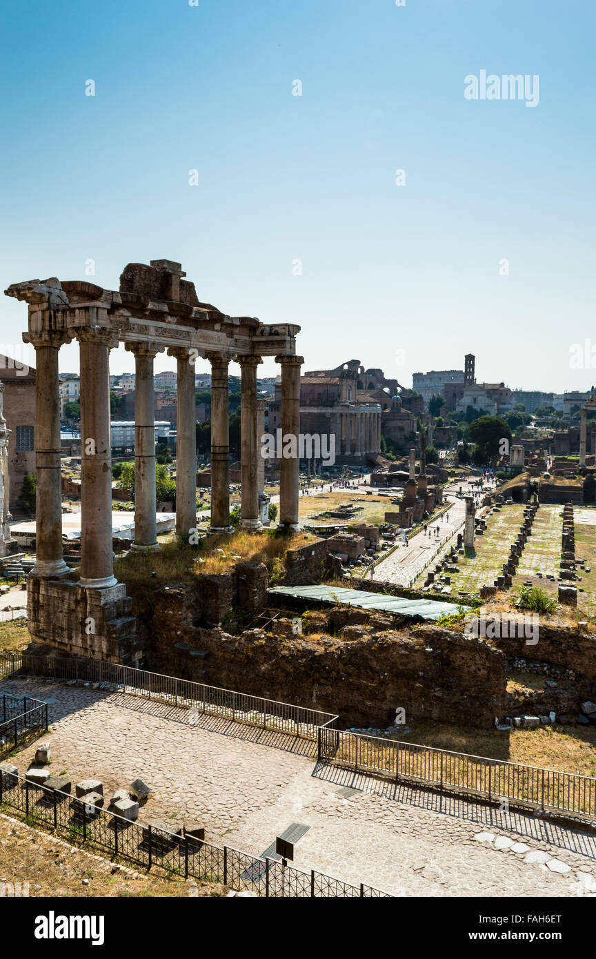 Rome, Italy - August 8, 2015: Different views of the Roman Forum Stock ...