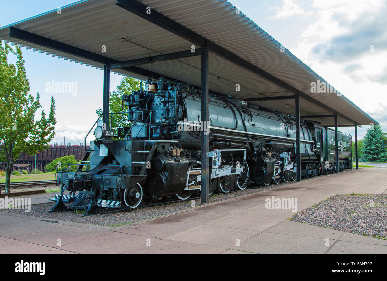 Duluth, Missabe & Iron Range Yellowstone Mallet #229 locomotive on the ...