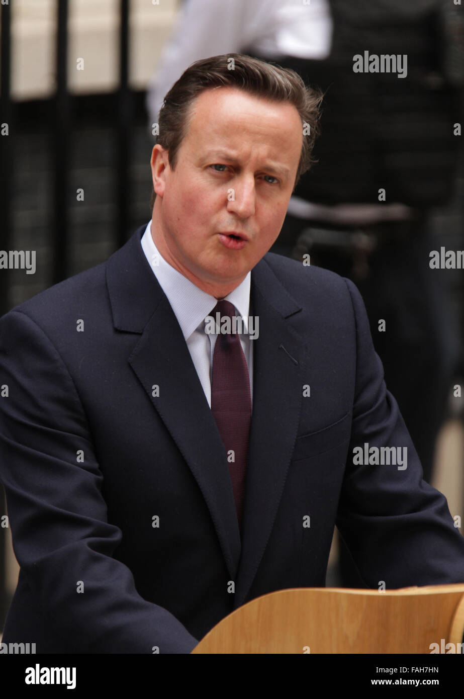 London, UK, 8th May: Prime Minster David Cameron seen at Downing Street ...