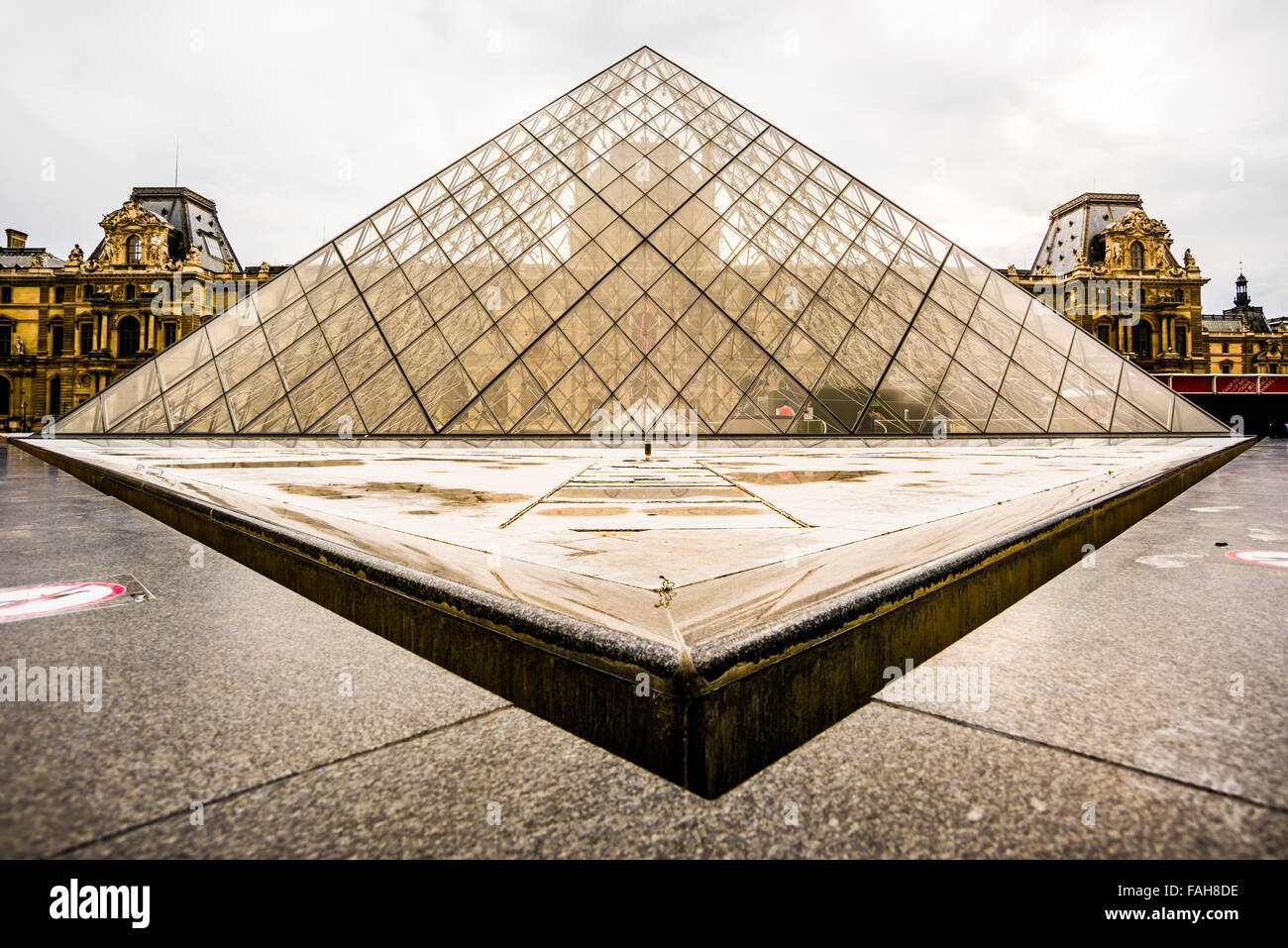 The Louvre Museum in the European City of Paris In France Stock Photo ...