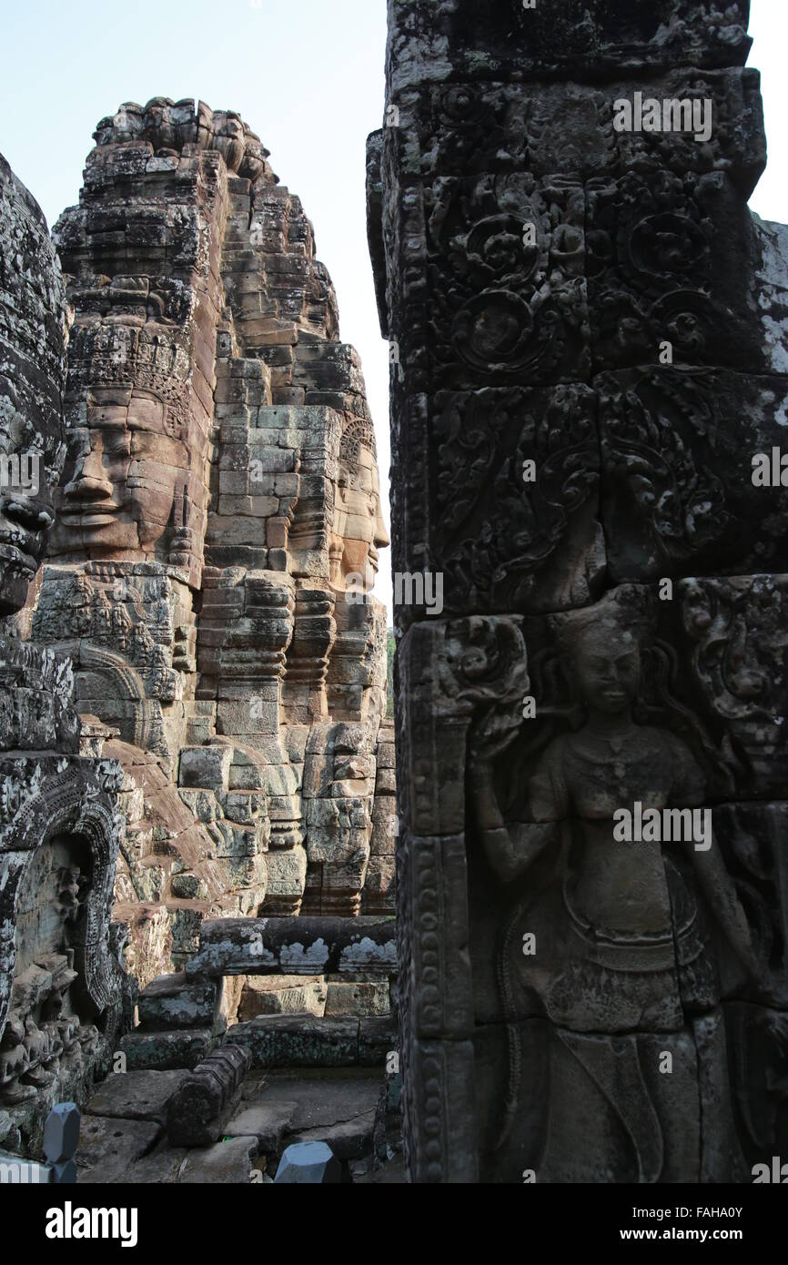 Southeast Asia Cambodia bayon Stock Photo - Alamy