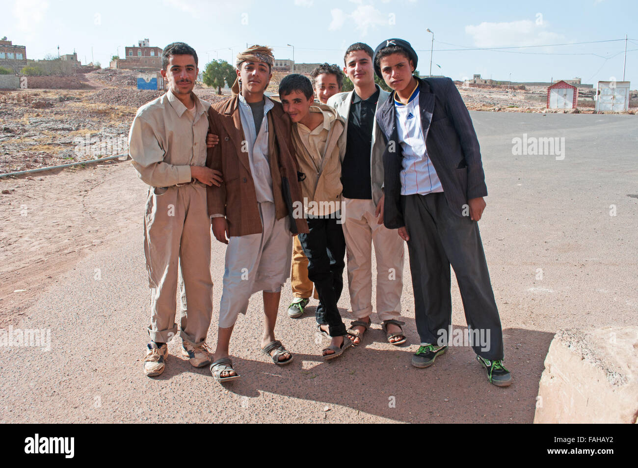 Yemen, people and daily life of different cultures: yemeni boys in the ...