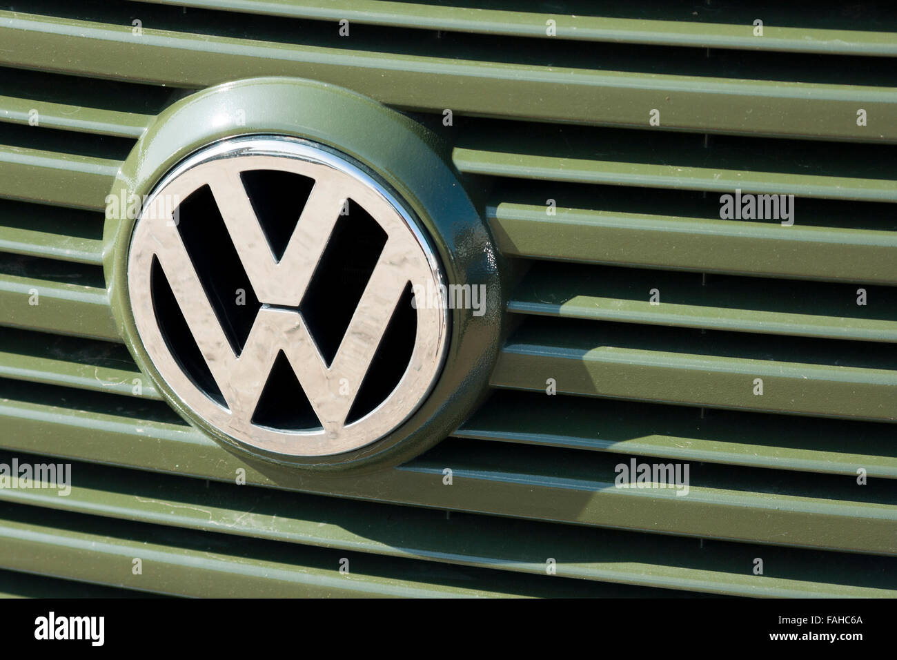 Classic Volkswagen camper van badge Stock Photo - Alamy
