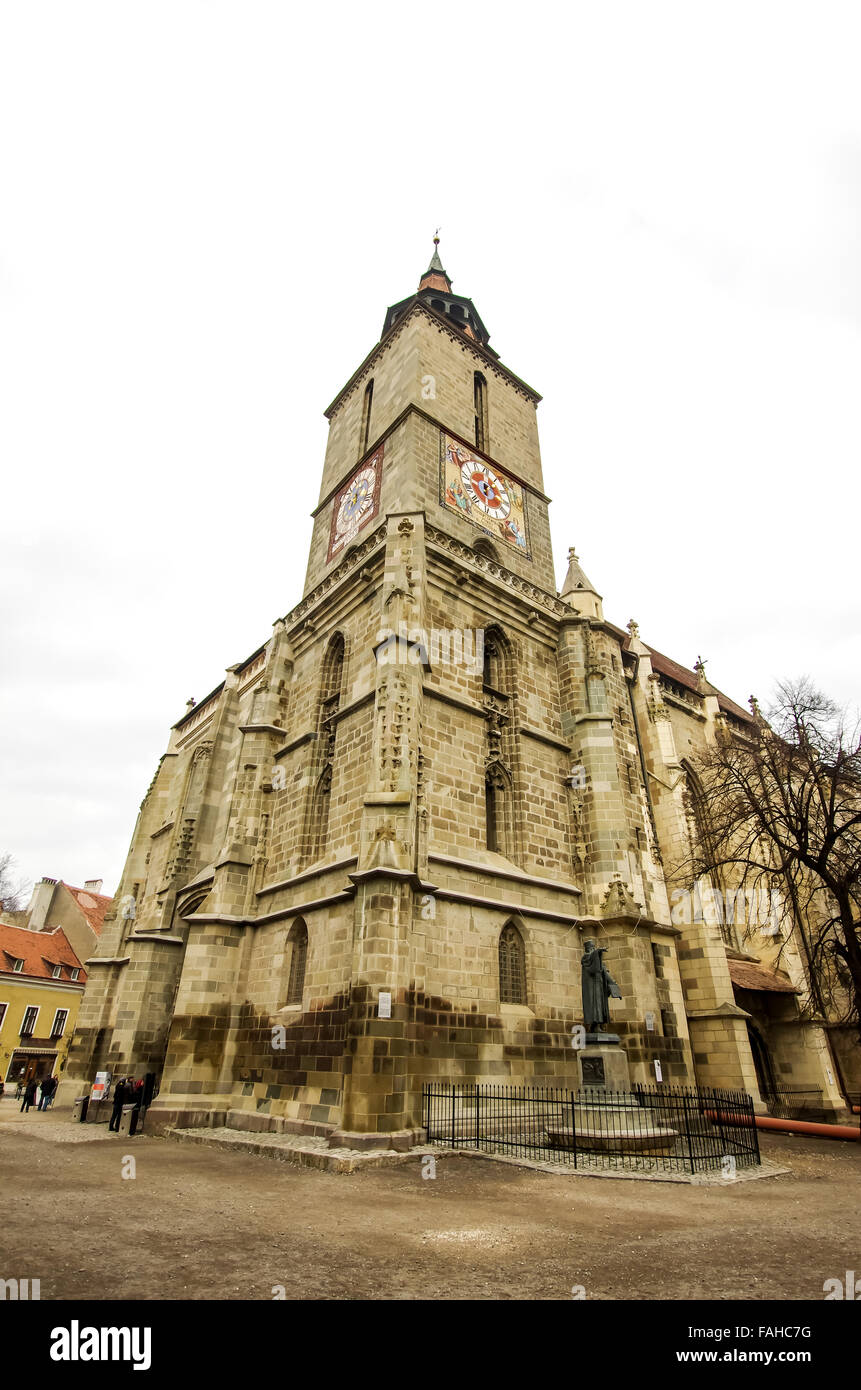 Black Church in Brasov, Romania. Black Church is a famous medieval ...