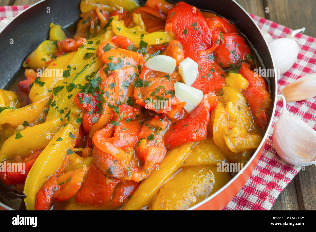 Fried with olive oil hi-res stock photography and images - Alamy