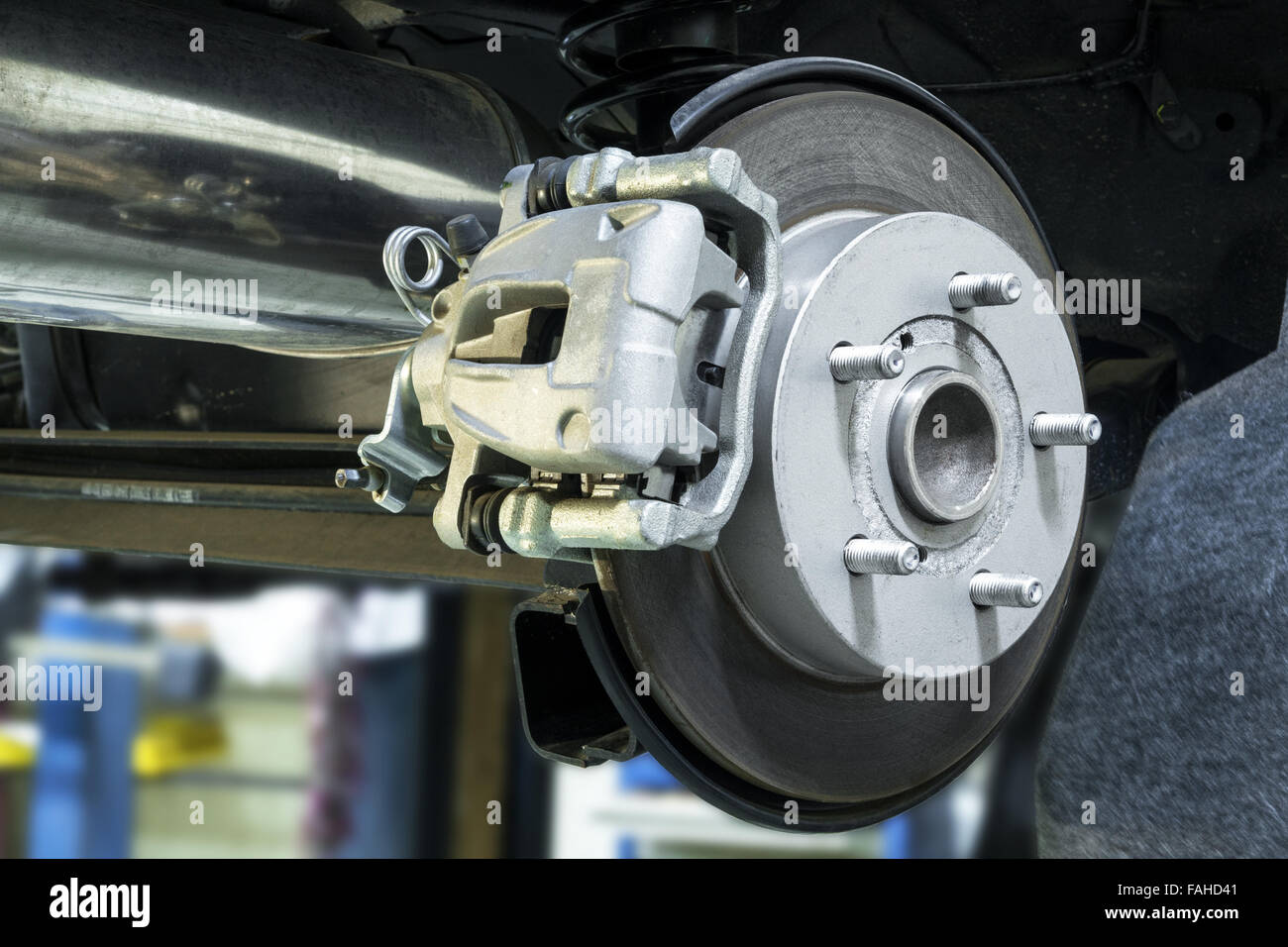 The brake system of a vehicle Stock Photo - Alamy