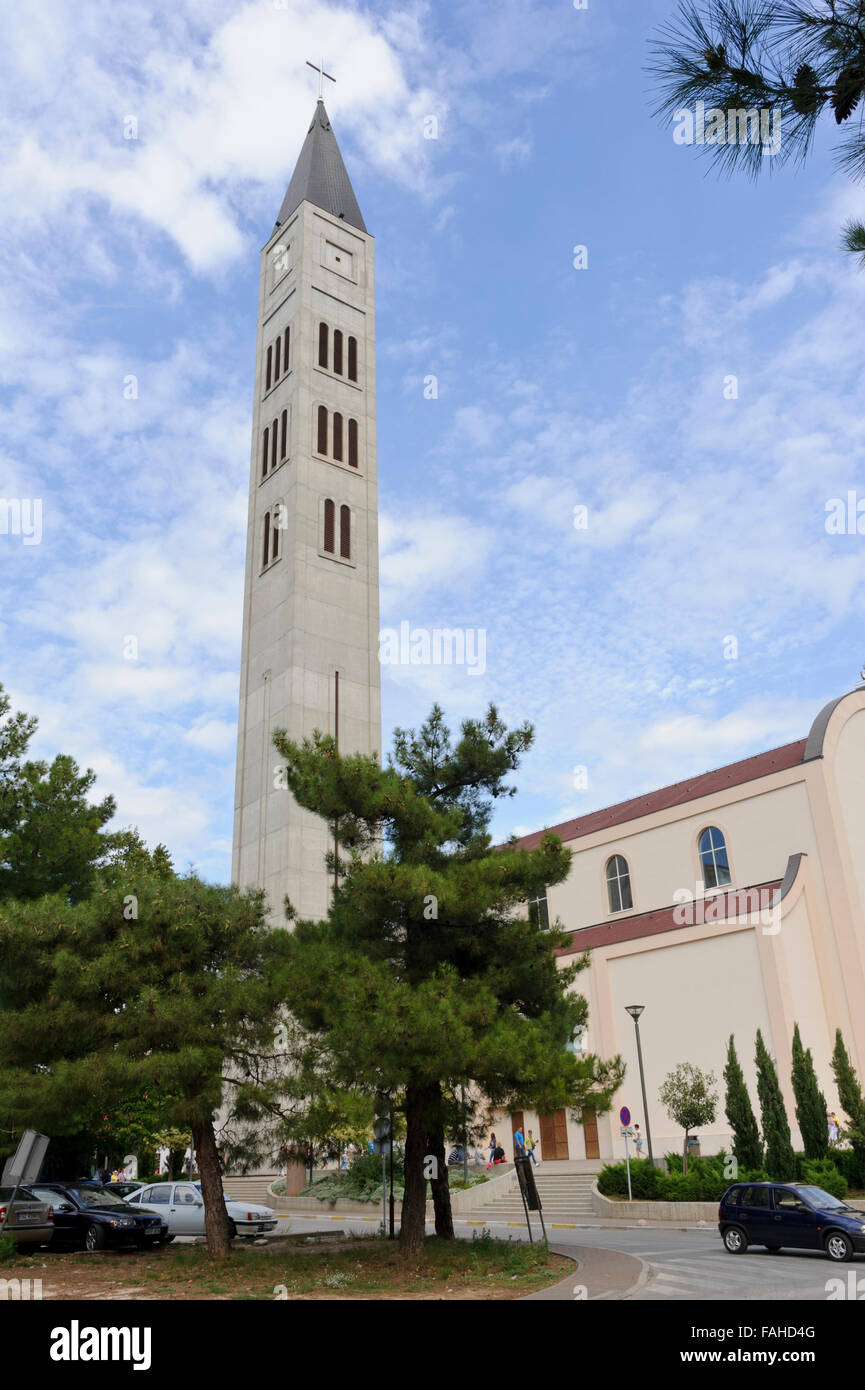 Church of St. Peter & St. Paul with the bell tower in Mostar, Bosnia ...