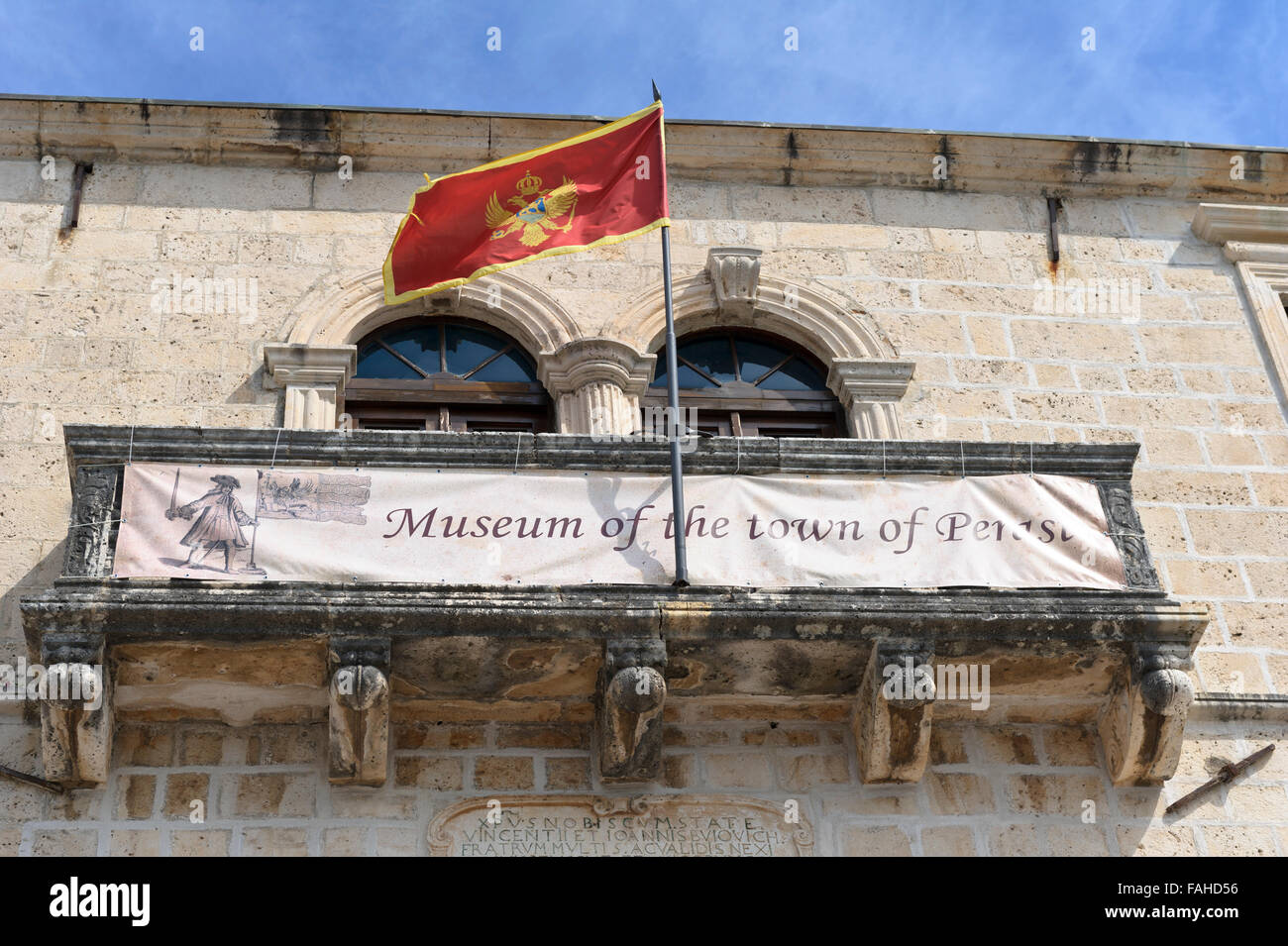 The exterior of the Perast Museum building, Montenegro Stock Photo - Alamy