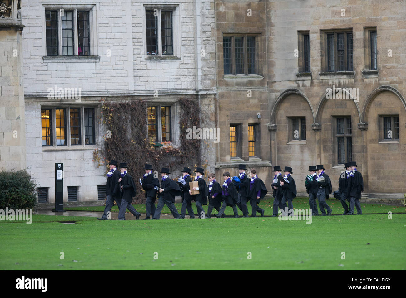 The King's College Choir in Cambridge rehearsing for the Christmas Eve 'A Festival of Nine ...