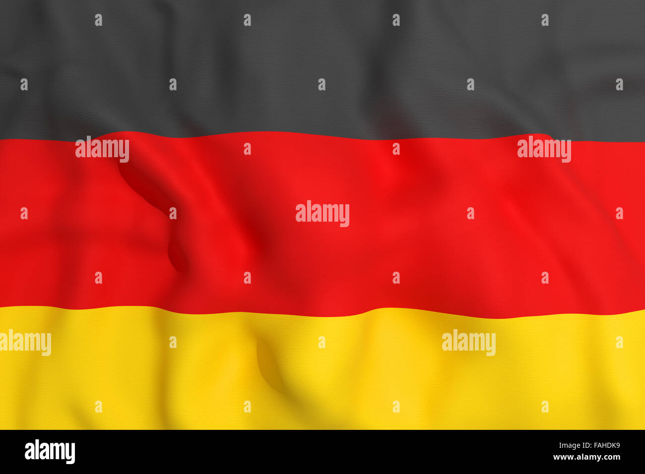 3d rendering of a german flag waving Stock Photo - Alamy