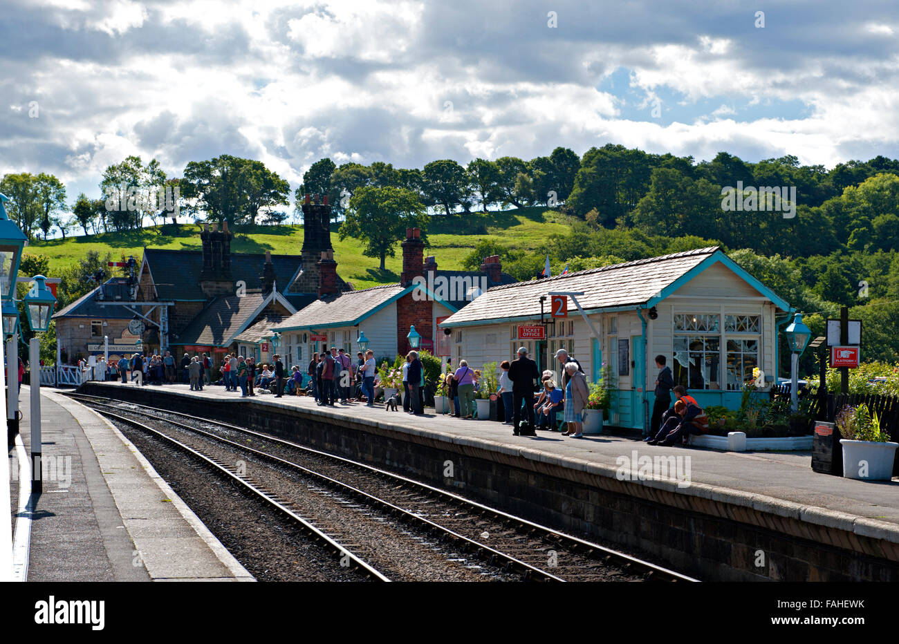 Grosmont Railway Station on the North Yorkshire Moors Railway Stock ...