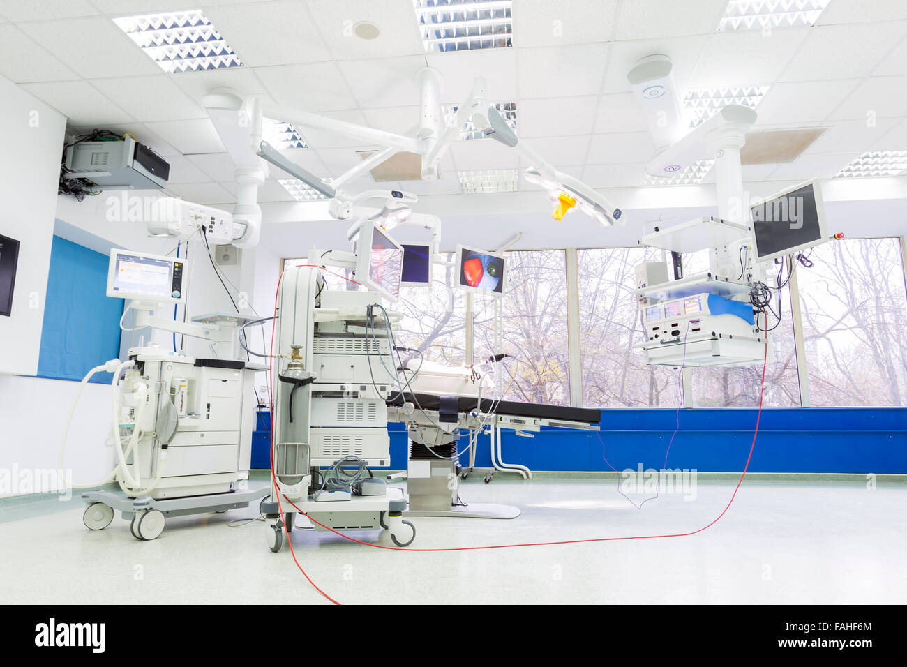 Operating room in a hospital building with modern equipment Stock Photo ...