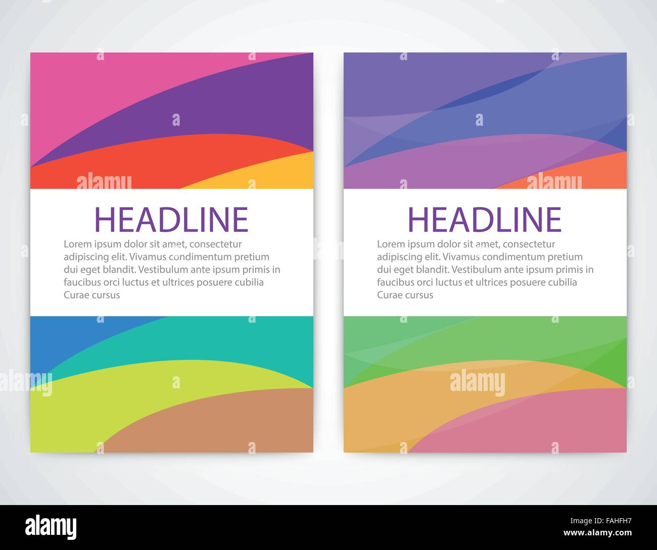 Vector illustration of a colorful brochure Stock Vector Image & Art - Alamy