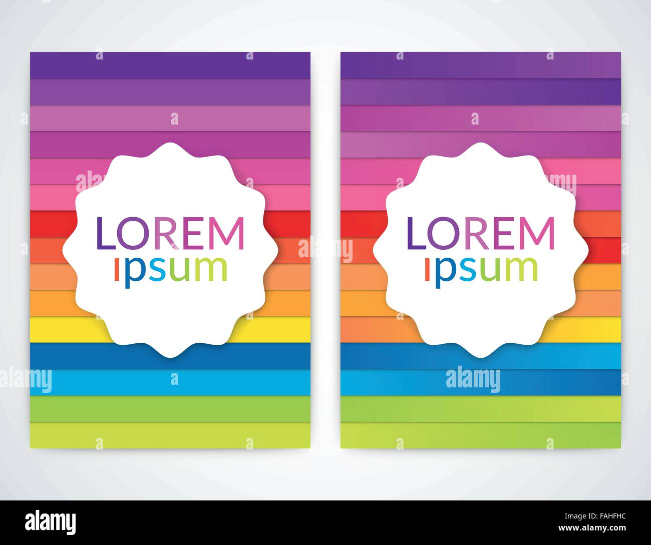 Vector illustration of a colorful brochure Stock Vector Image & Art - Alamy
