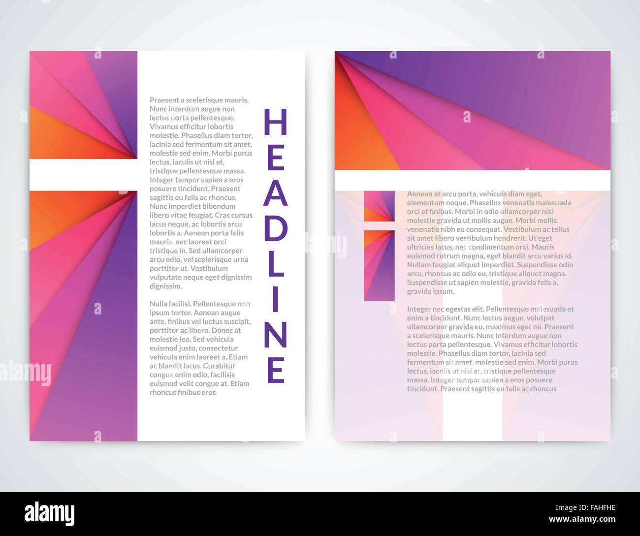 Vector illustration of a colorful brochure Stock Vector Image & Art - Alamy