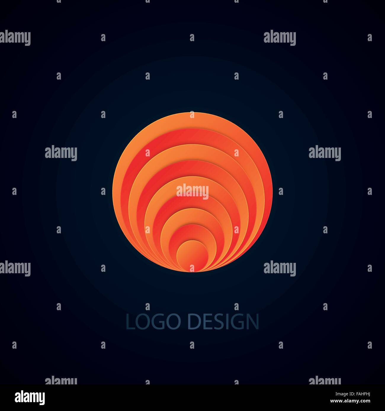 Vector illustration of abstract circle logo Stock Vector Image & Art ...