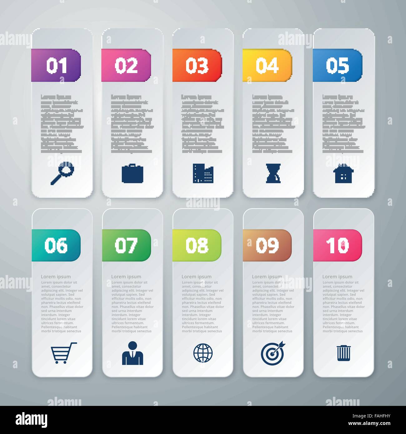 Vector illustration infographics ten options Stock Vector Image & Art ...