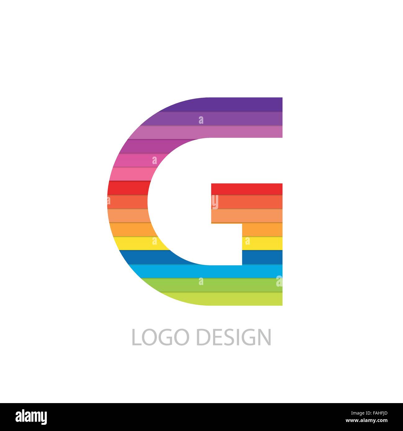 Vector illustration of colorful logo letter Stock Vector Image & Art ...