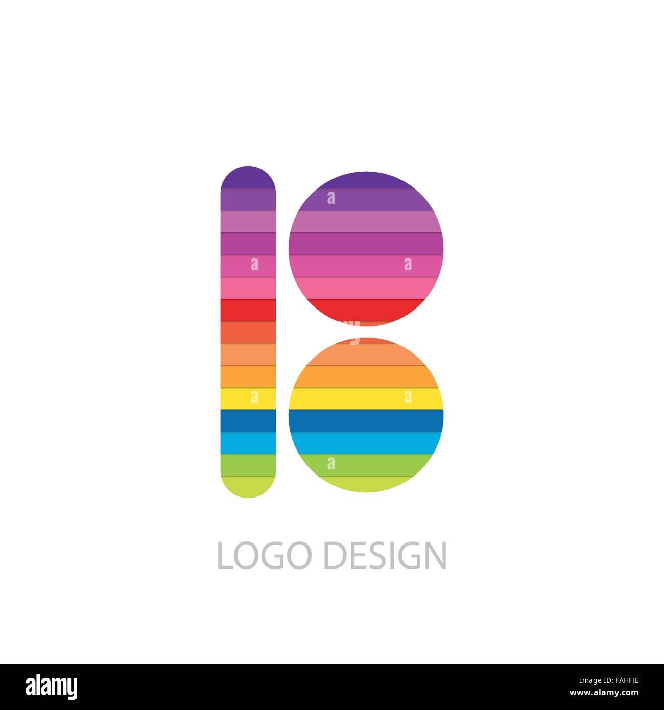 Vector illustration of colorful logo letter Stock Vector Image & Art ...