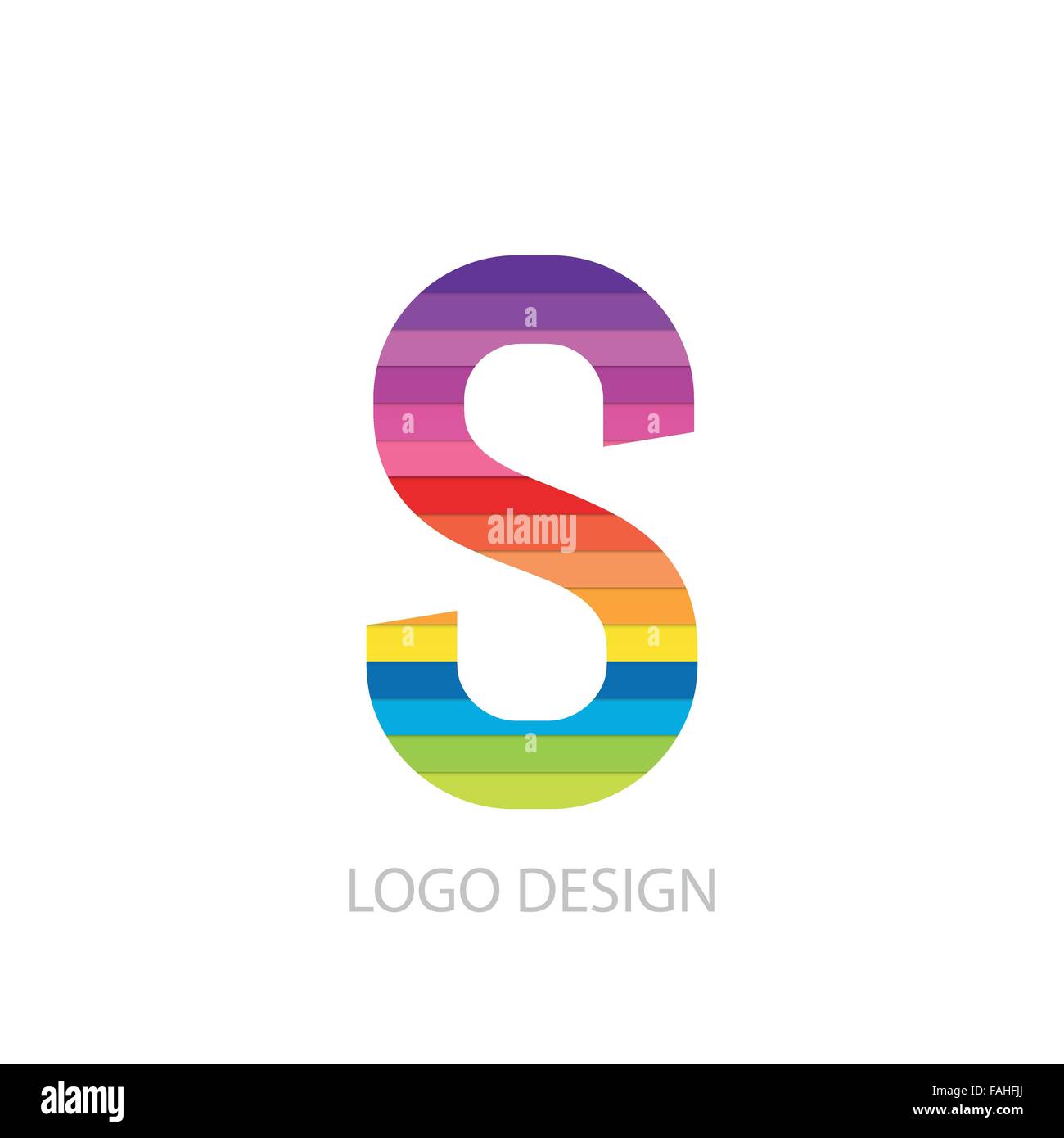 Vector illustration of colorful logo letter Stock Vector Image & Art ...