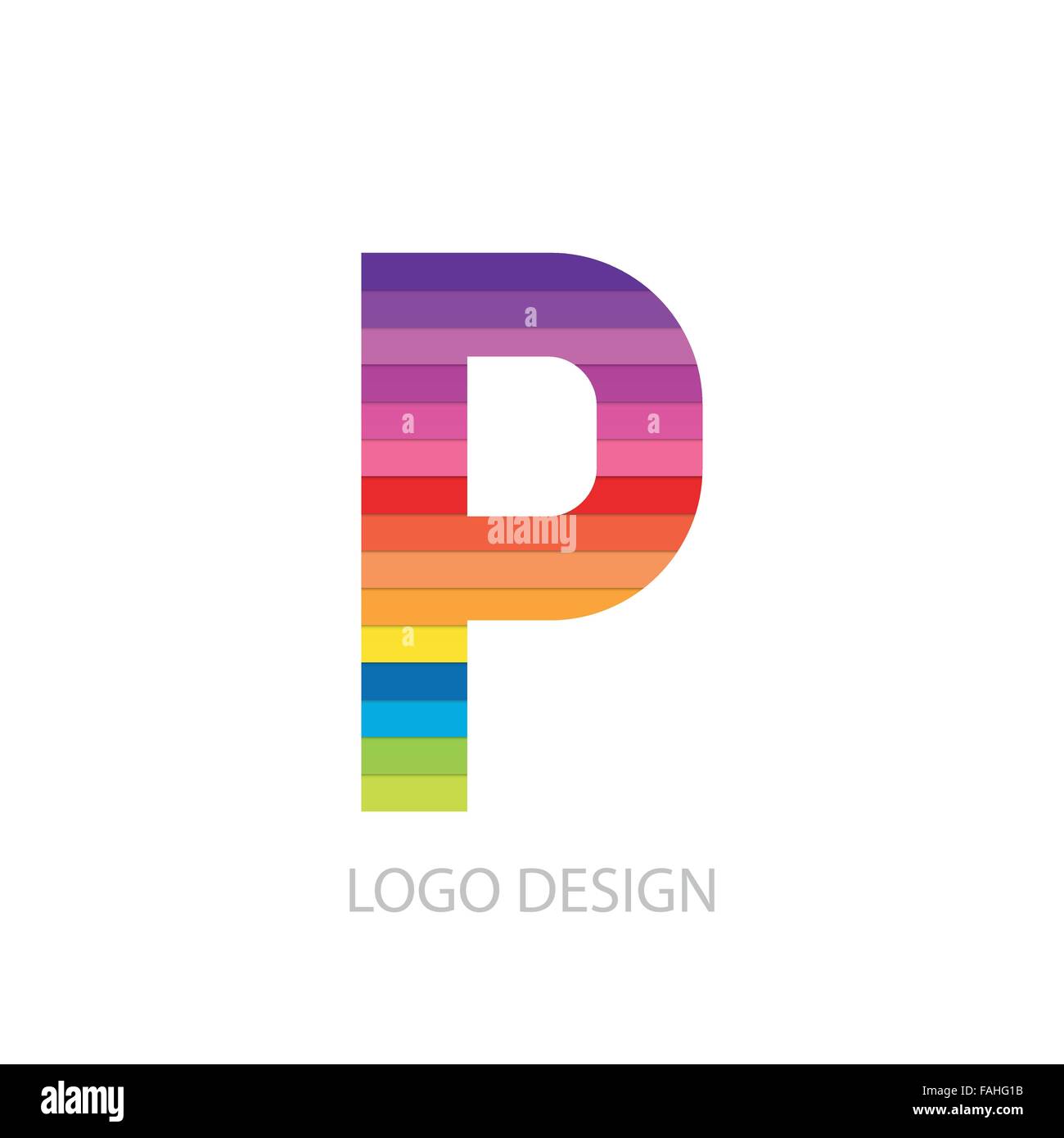Vector illustration of colorful logo letter Stock Vector Image & Art ...