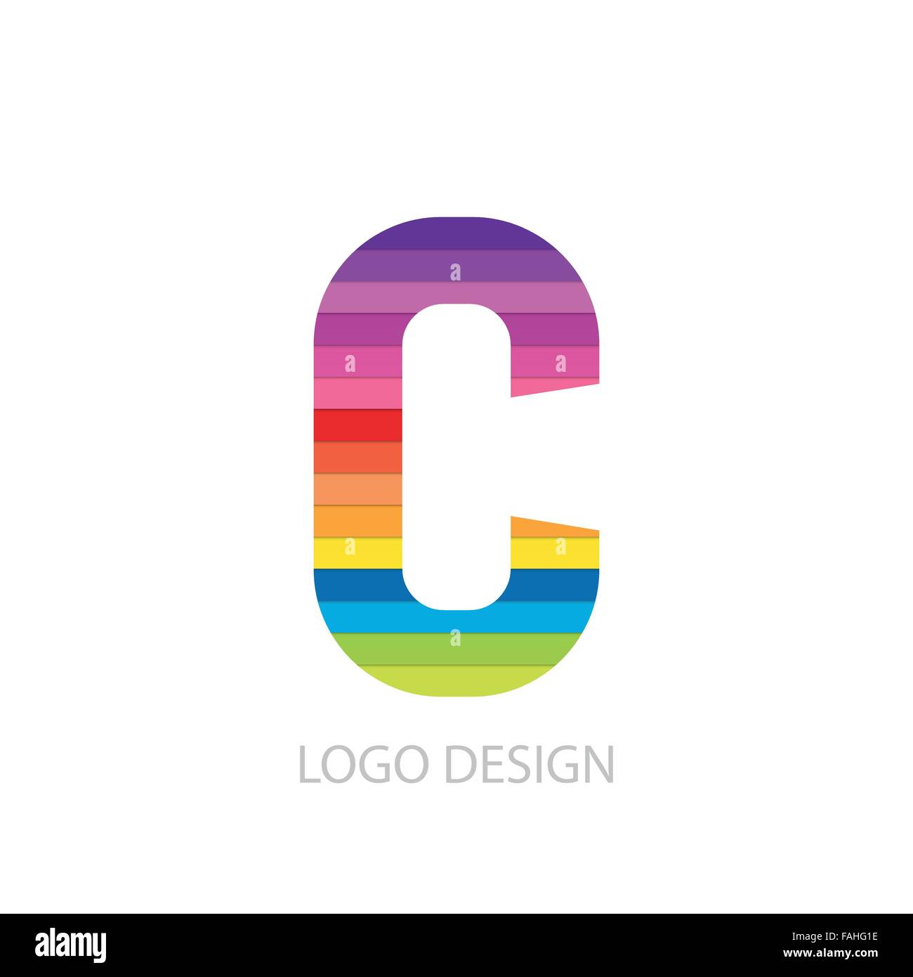 Vector illustration of colorful logo letter Stock Vector Image & Art ...