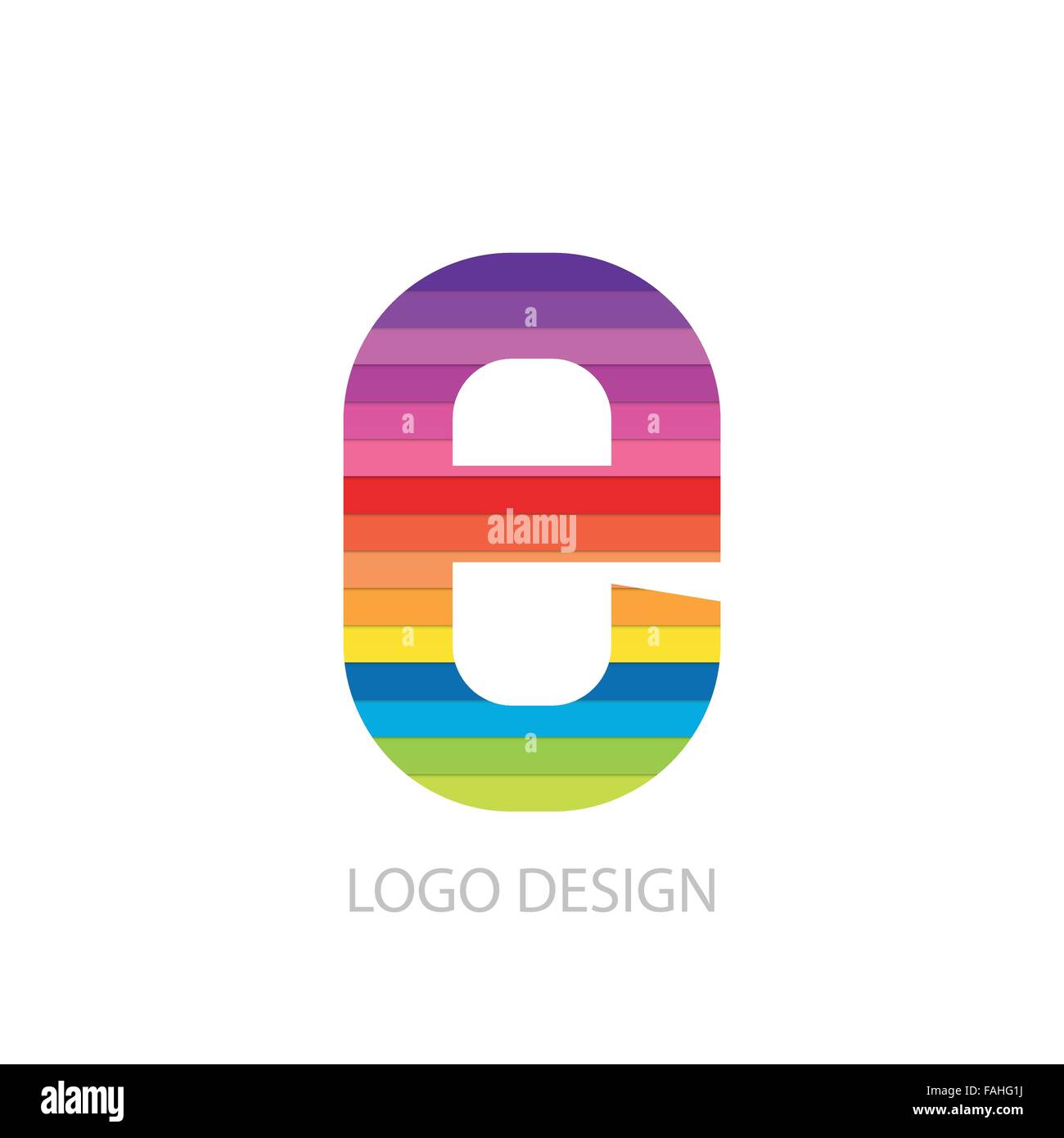 Vector illustration of colorful logo letter Stock Vector Image & Art ...
