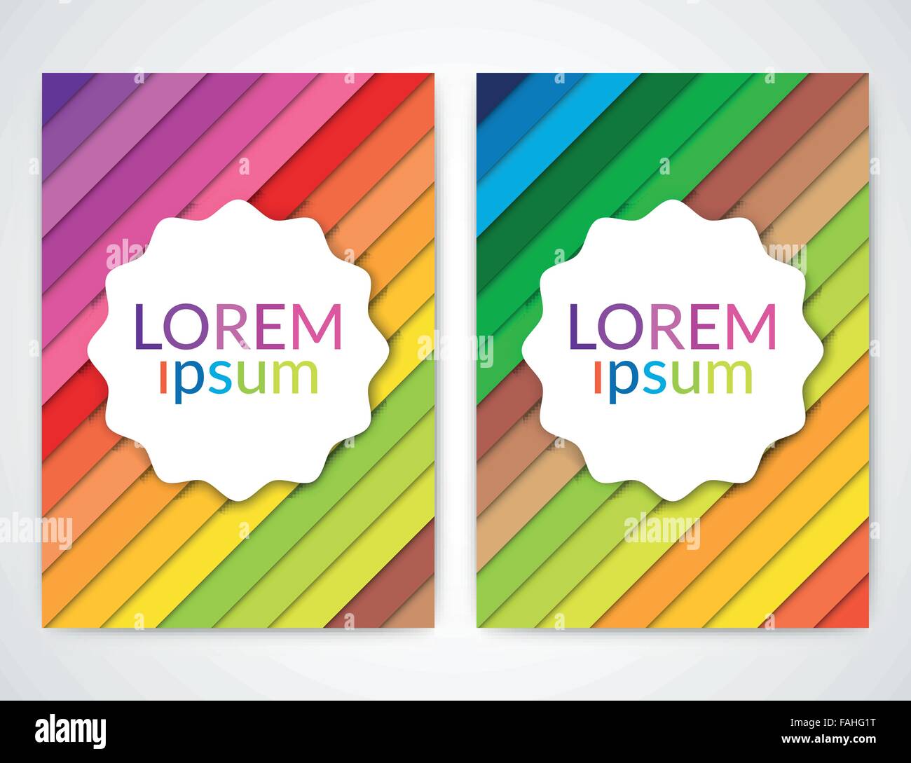 Vector illustration of a colorful brochure Stock Vector Image & Art - Alamy