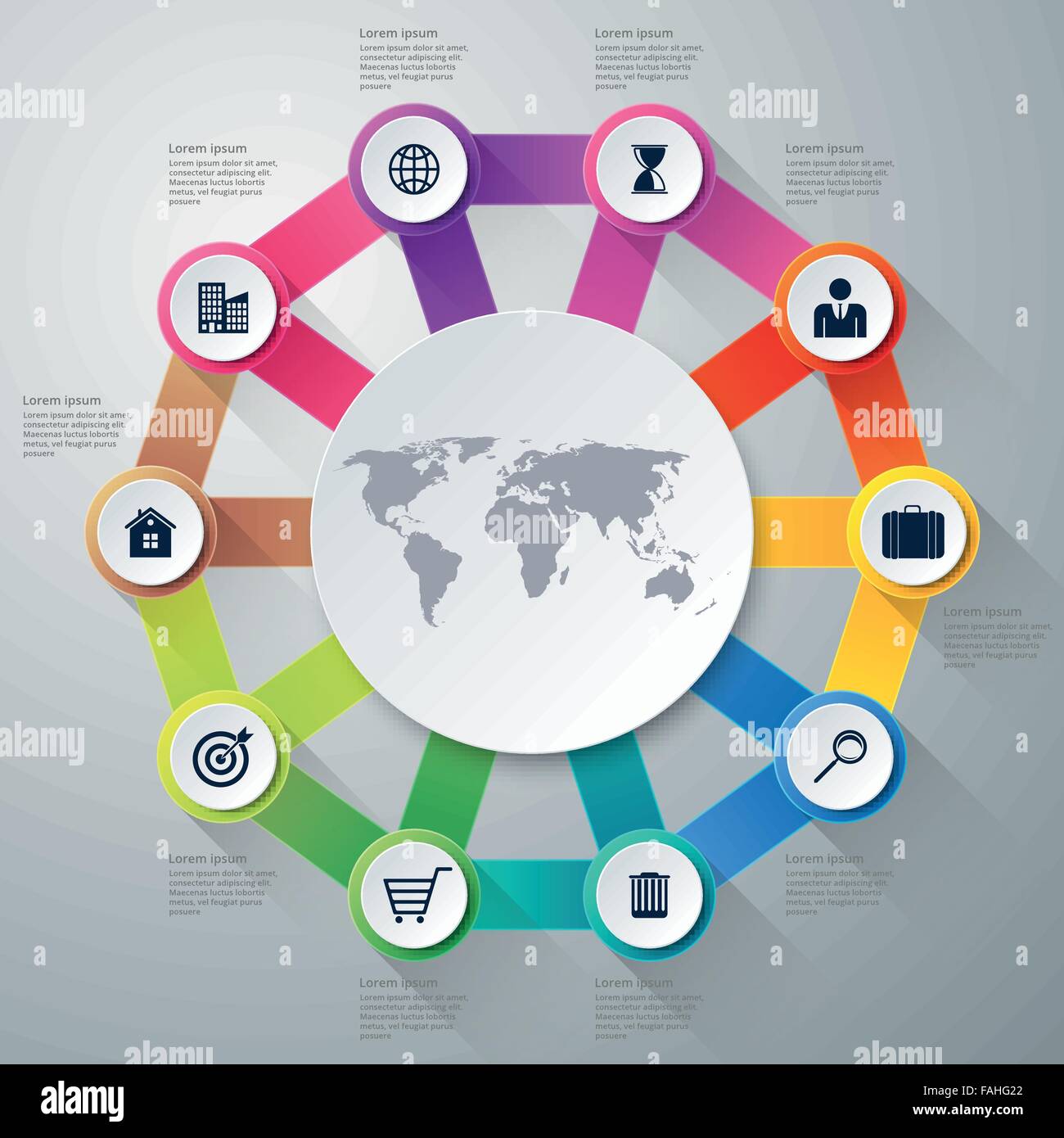 Vector illustration infographics ten options Stock Vector Image & Art ...