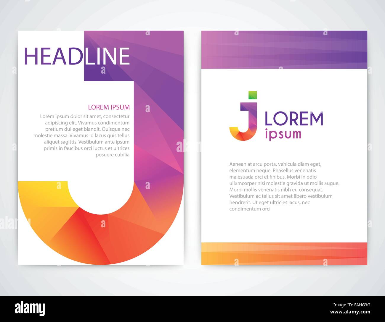Vector illustration of a colorful brochure Stock Vector Image & Art - Alamy