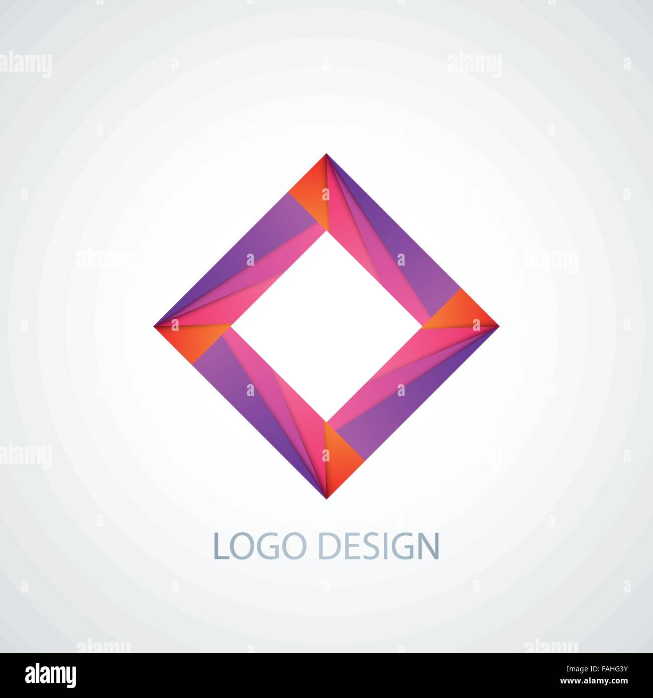 Vector illustration of abstract logo square Stock Vector Image & Art ...