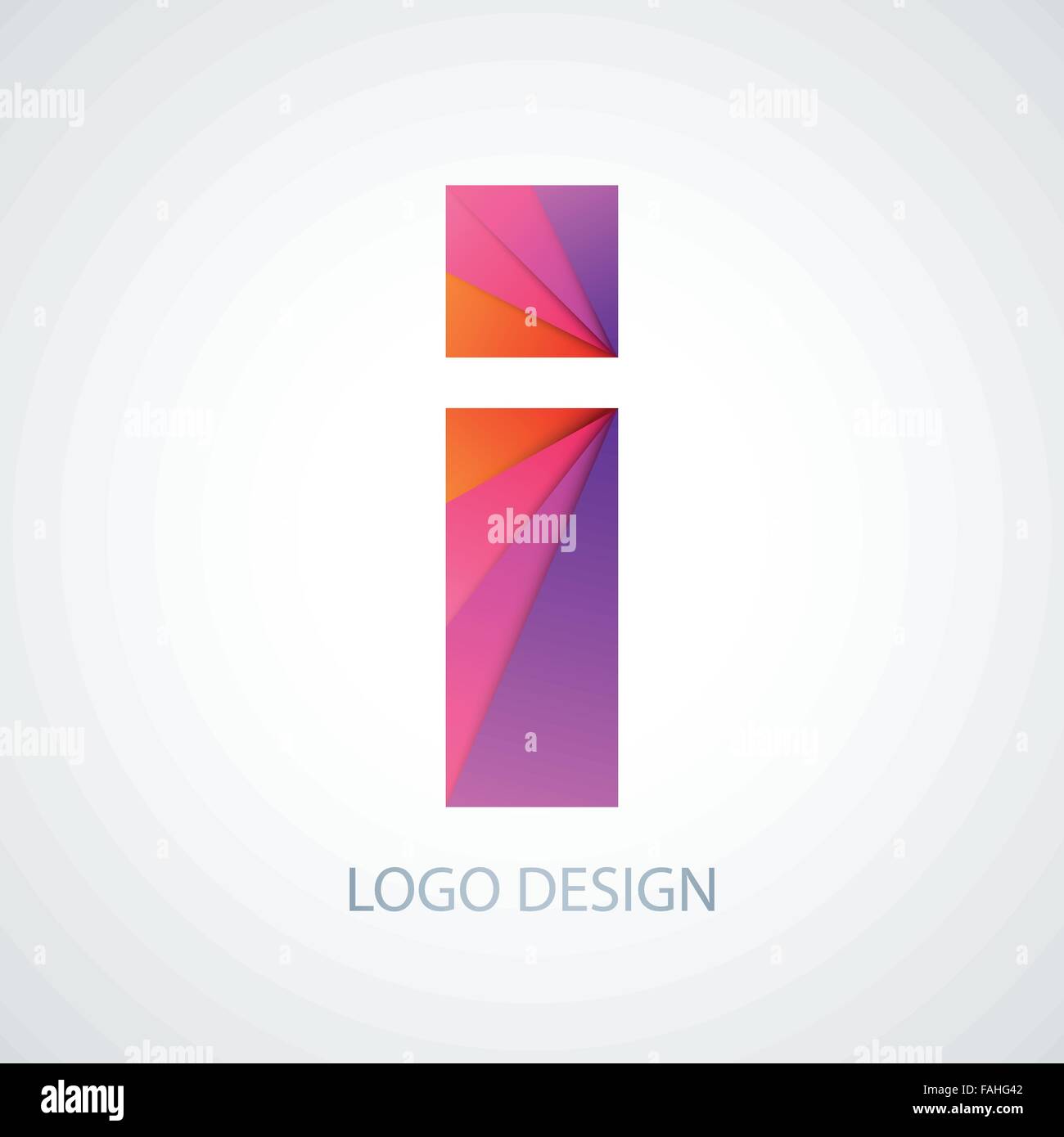 Vector illustration of colorful logo letter i Stock Vector Image & Art ...