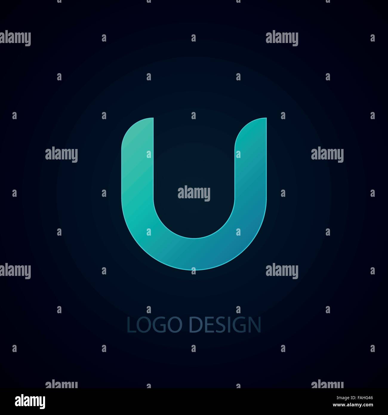 Vector illustration of logo letter u Stock Vector Image & Art - Alamy