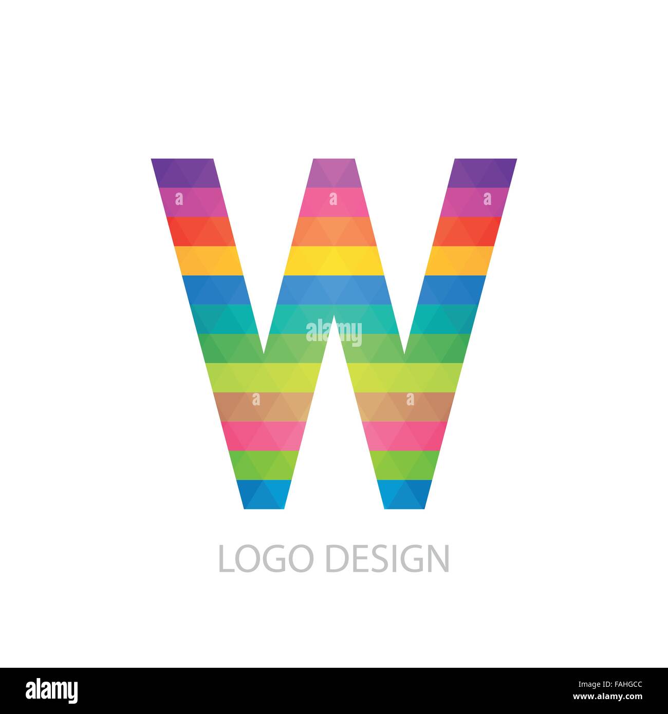 Vector illustration of colorful logo letter Stock Vector Image & Art ...