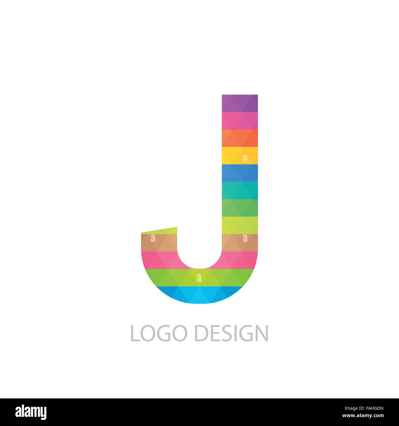 Vector illustration of colorful logo letter Stock Vector Image & Art ...