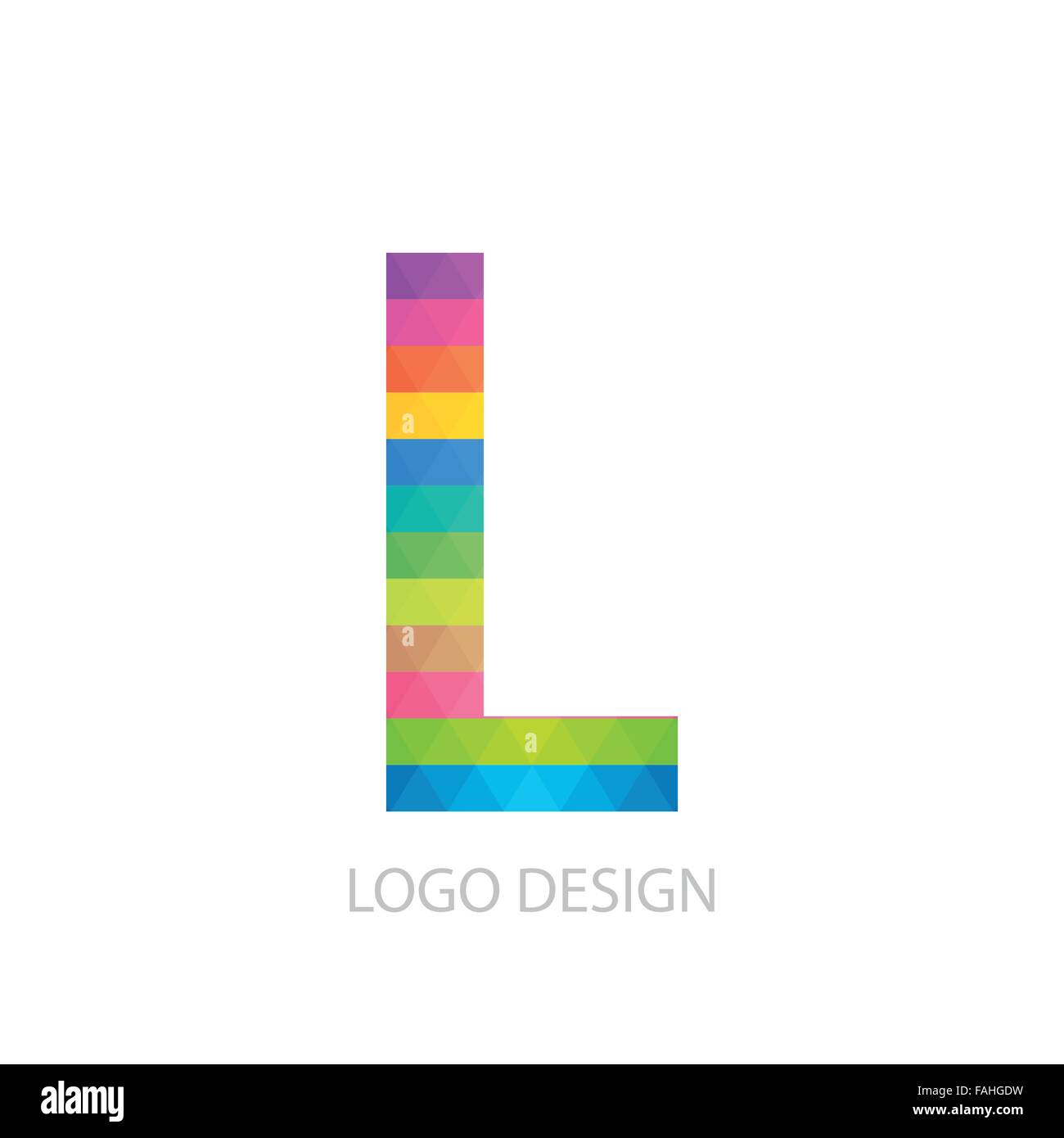 Vector illustration of colorful logo letter Stock Vector Image & Art ...