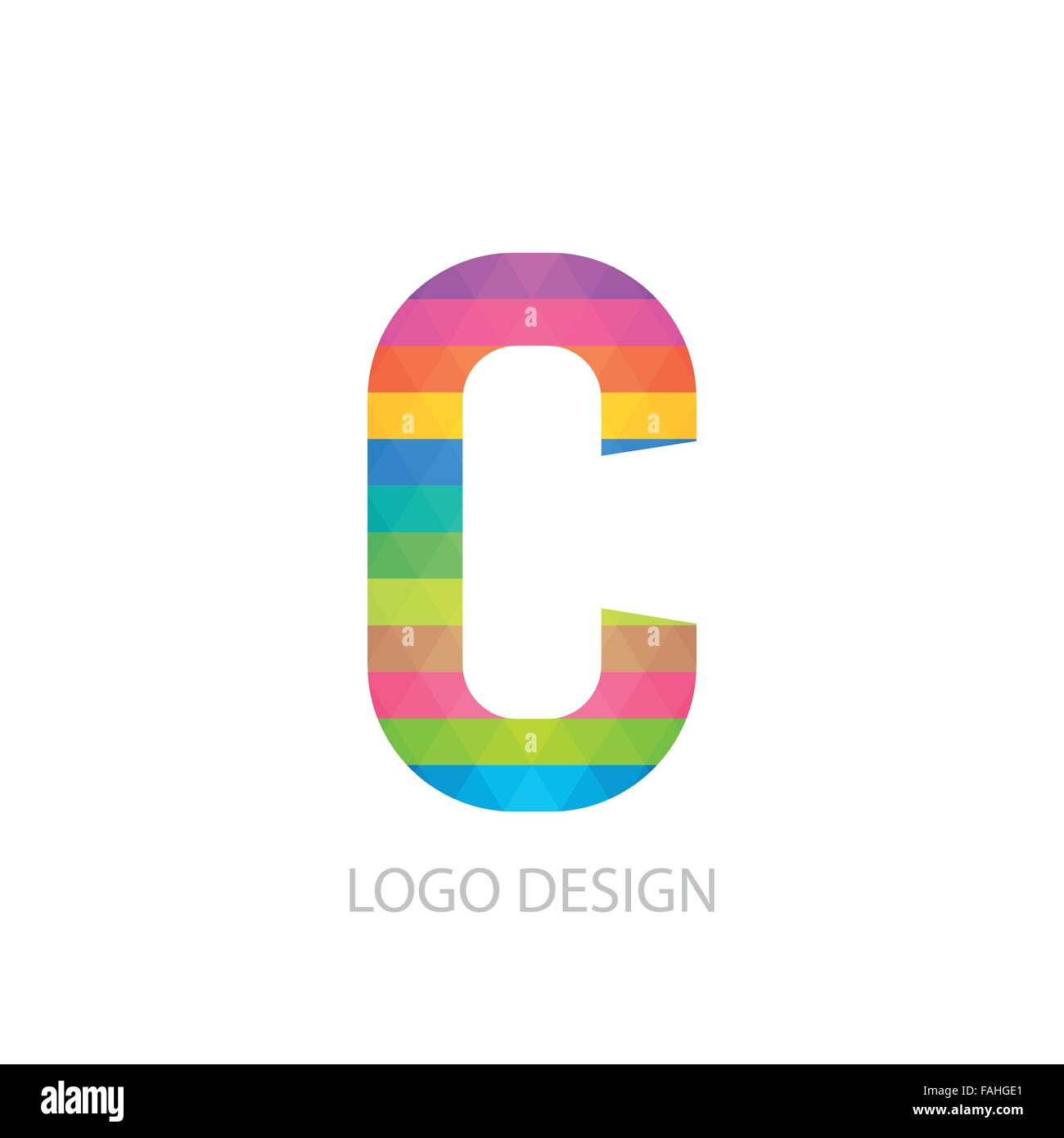 Vector illustration of colorful logo letter Stock Vector Image & Art ...