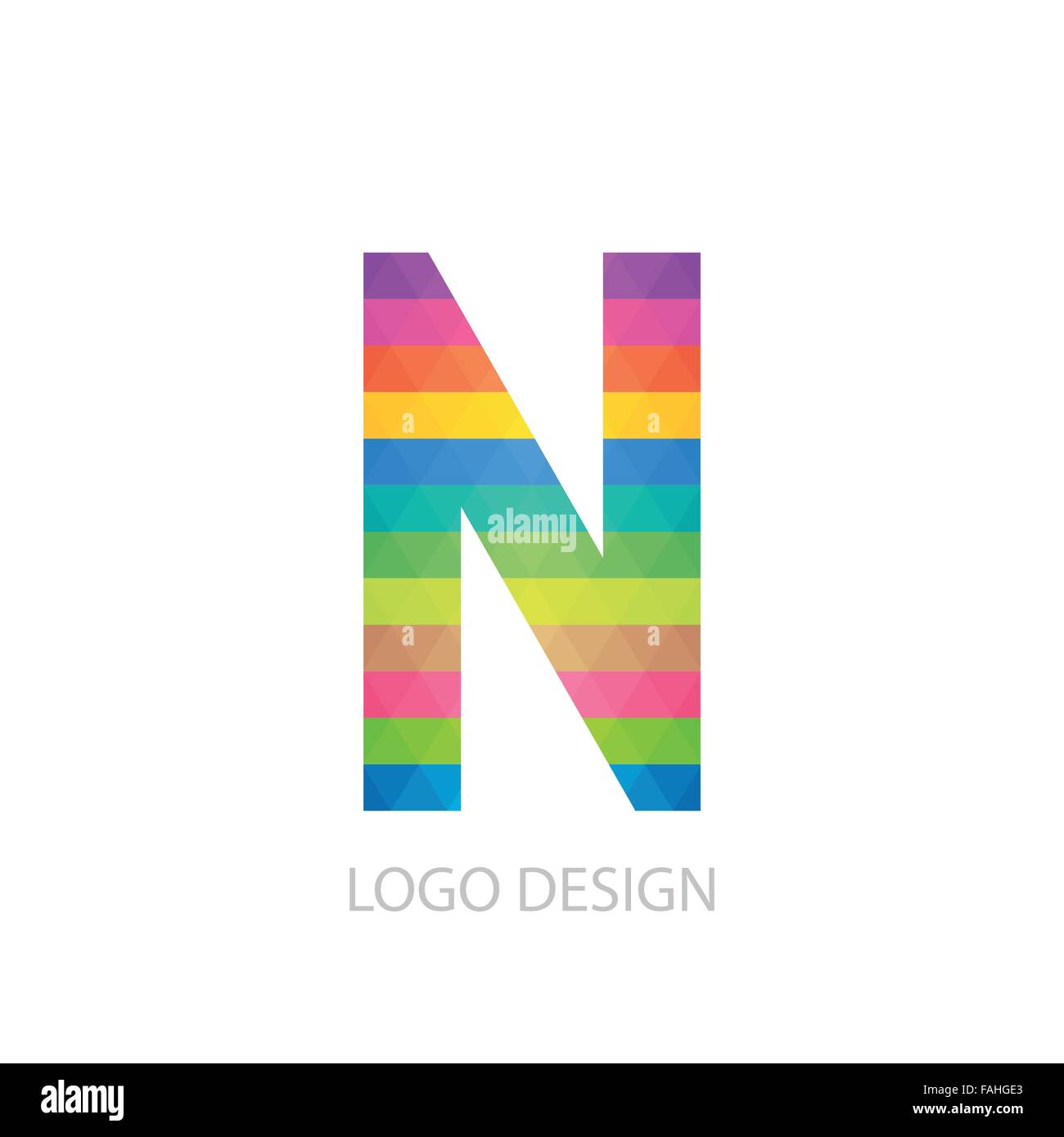 Vector illustration of colorful logo letter Stock Vector Image & Art ...