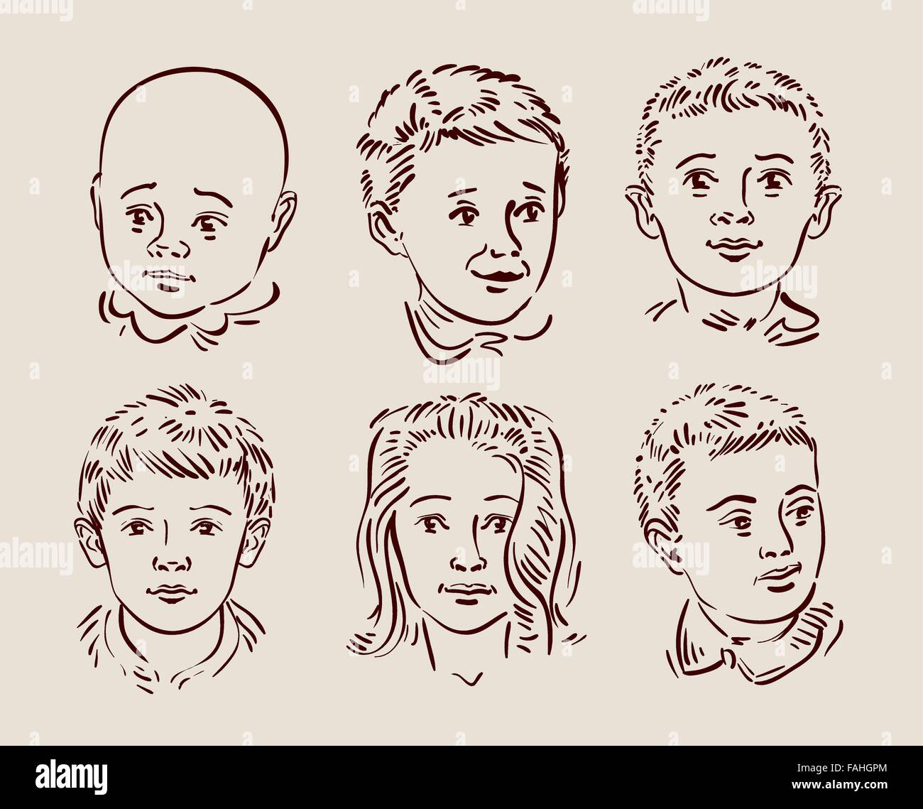 hand-drawn children. vector illustration Stock Vector Image & Art - Alamy