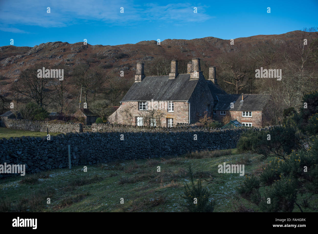 Dalegarth Hall in Eskdale Cumbria Stock Photo - Alamy