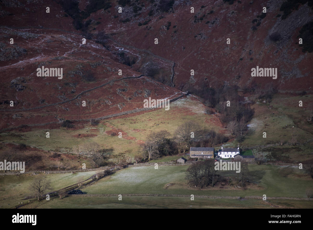 Busk House Little Langdale Stock Photo - Alamy