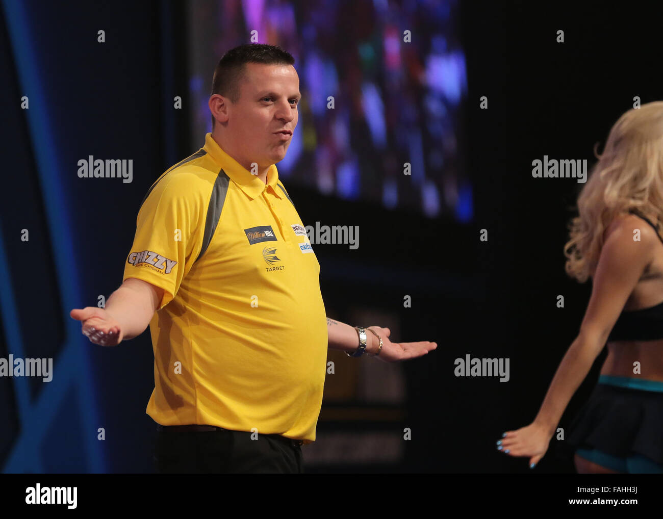 Pdc darts world championship crowd hi-res stock photography and images ...