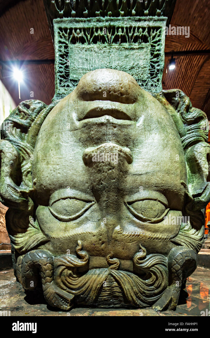 Basilica cistern istanbul medusa hi-res stock photography and images ...
