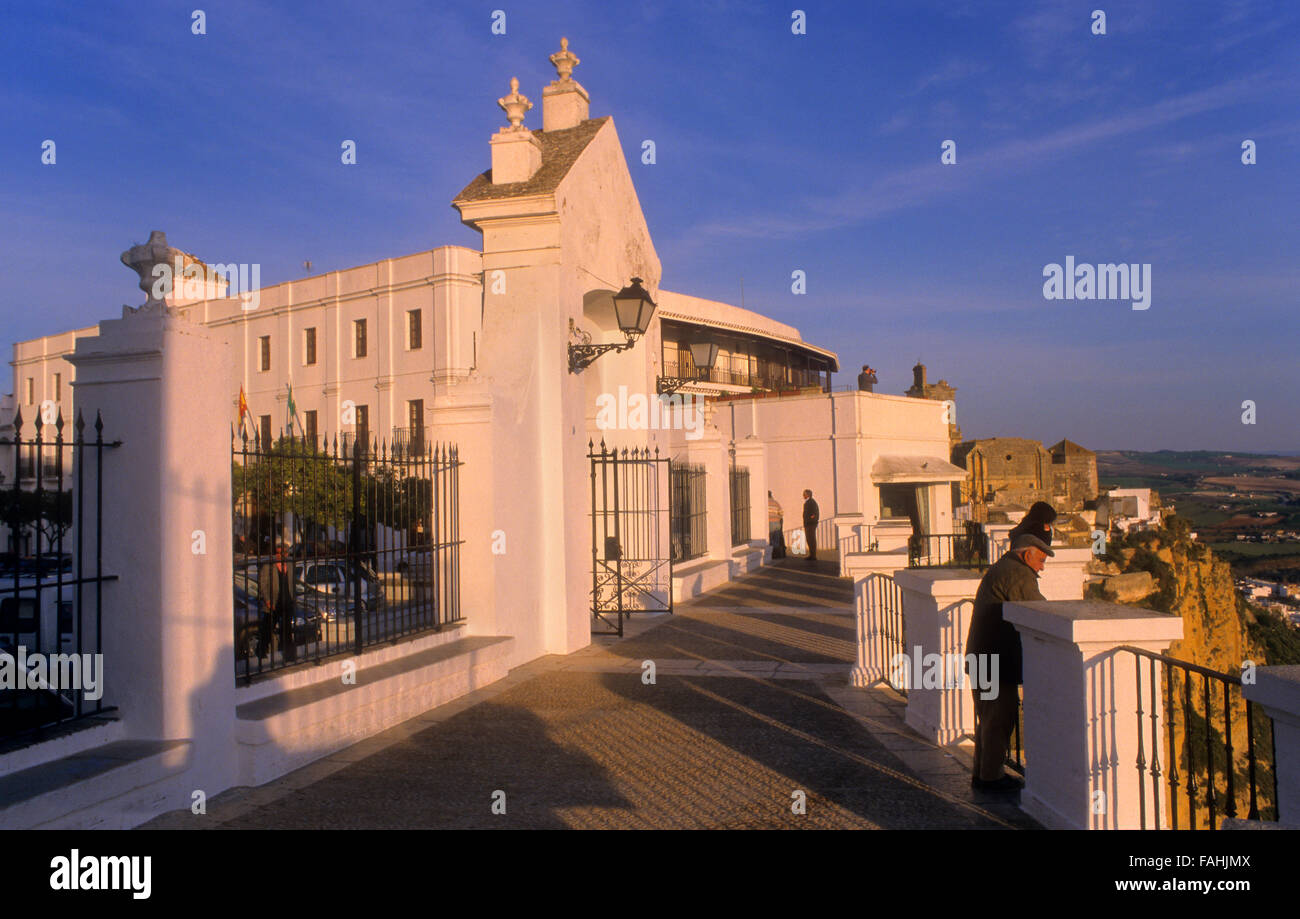 Balcony of Arcos. Arcos de la Frontera, Andalucia, Spain Stock Photo ...