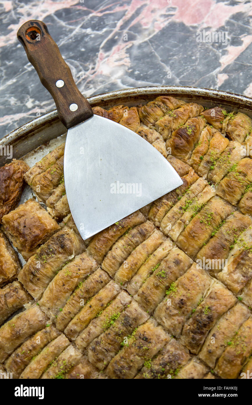 Tray baklava hi-res stock photography and images - Alamy
