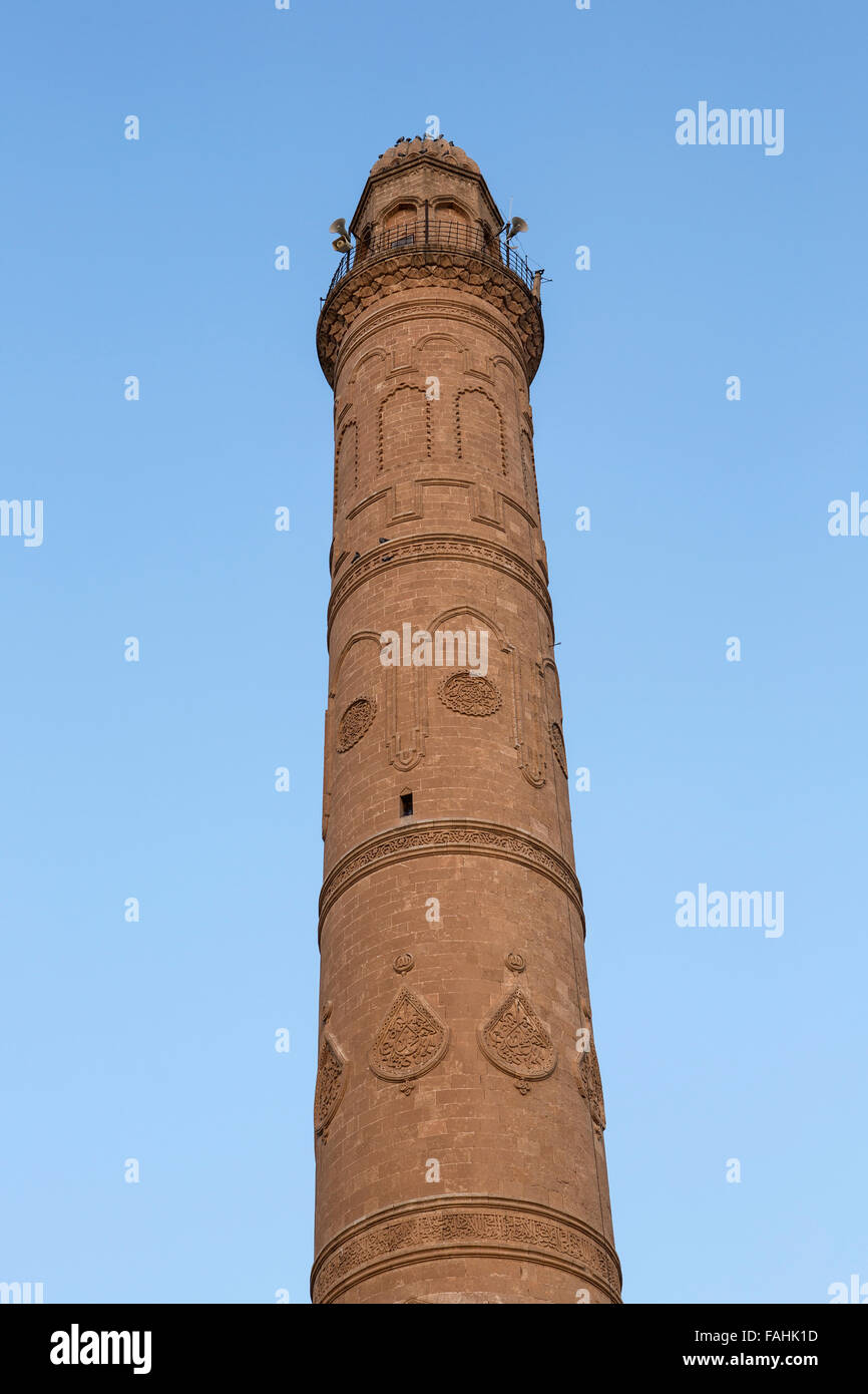 Minaret of Grand Mosque, Mardin, Turkey Stock Photo - Alamy